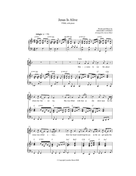 Jesus is Alive (Sheet Music) | Heartland Baptist Bookstore
