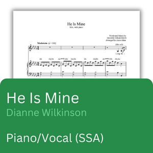 He Is Mine (Sheet Music) | Heartland Baptist Bookstore