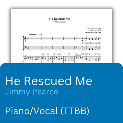 He Rescued Me (Sheet Music) | Heartland Baptist Bookstore