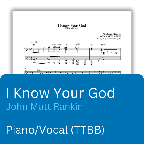 I Know Your God (Sheet Music) | Heartland Baptist Bookstore