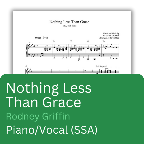 Nothing Less than Grace (Sheet Music) | Heartland Baptist Bookstore
