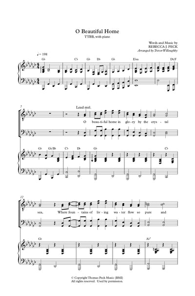 O Beautiful Home (Sheet Music) | Heartland Baptist Bookstore