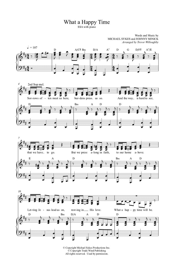 What a Happy Time (Sheet Music) | Heartland Baptist Bookstore